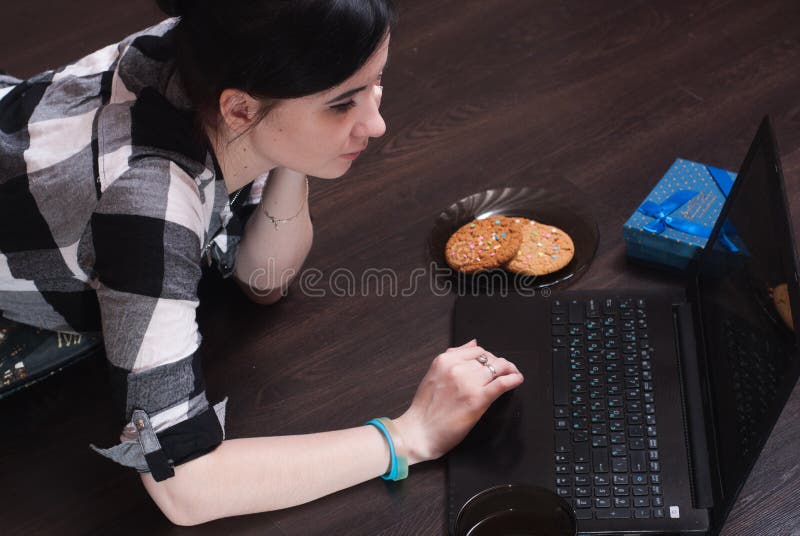 A female blogger. stock image. Image of decorative, looking - 88493087