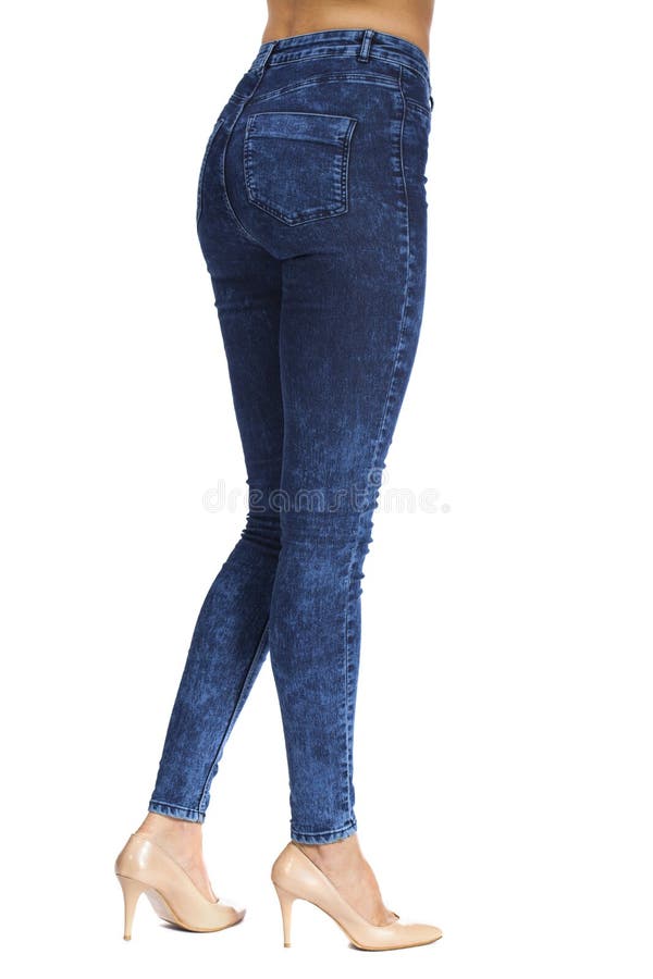 Female Body Part Denim Jeans Back View Stock Photos - Free & Royalty ...
