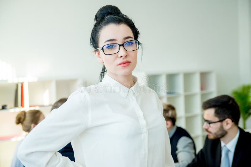 Female boss in office stock photo. Image of businesswoman - 89759172