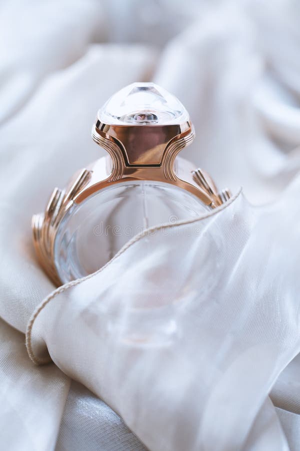 Female perfume with silk stock photo. Image of home - 154211222