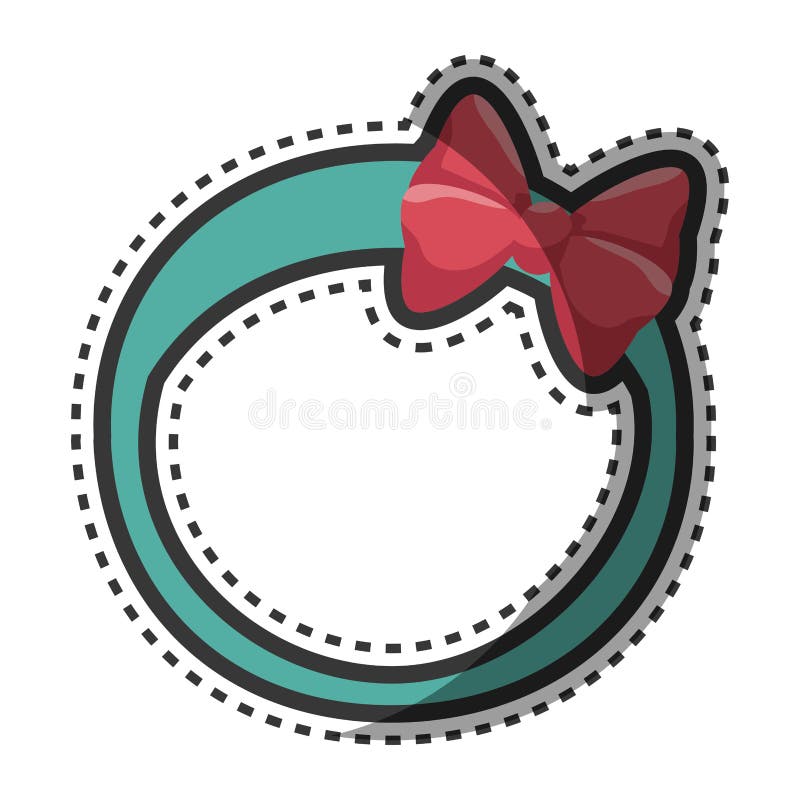Female bow isolated icon stock vector. Illustration of hair - 88380291