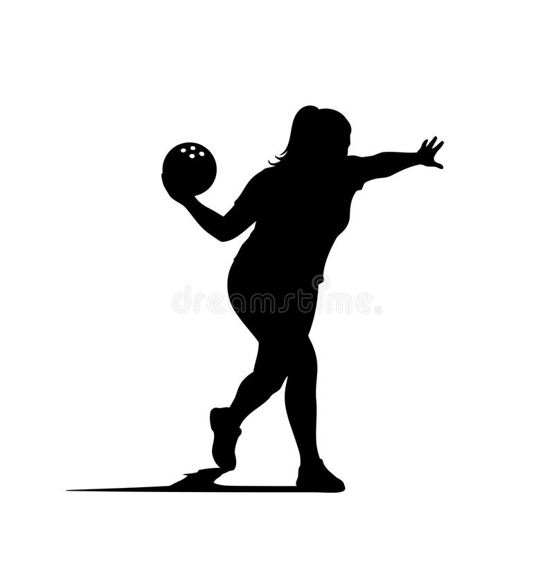 Female Bowler Silhouette Stock Illustrations – 421 Female Bowler ...