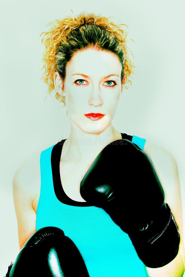 Female Boxer stock photo. Image of sport, sweat, fitness - 9579020