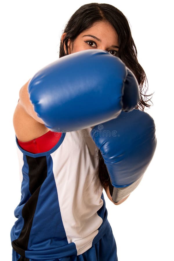 Female Boxer stock image. Image of punch, person, gloves - 39993207