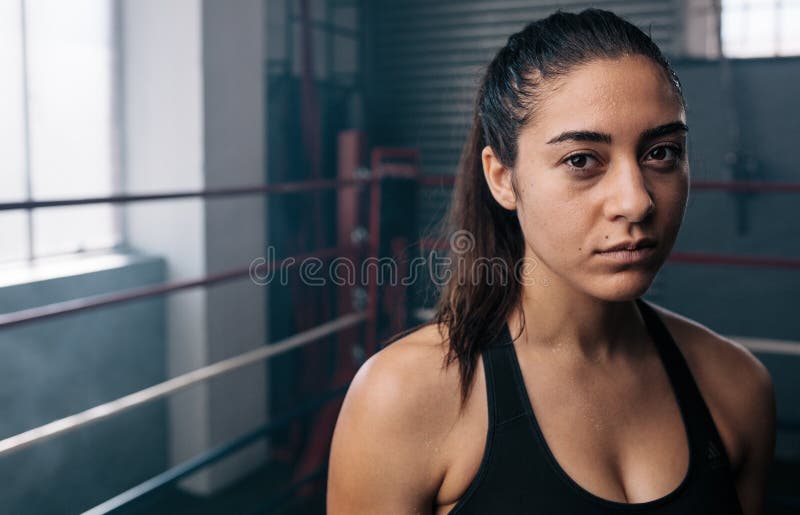 Female Boxer at the Boxing Studio Stock Image - Image of female, club ...