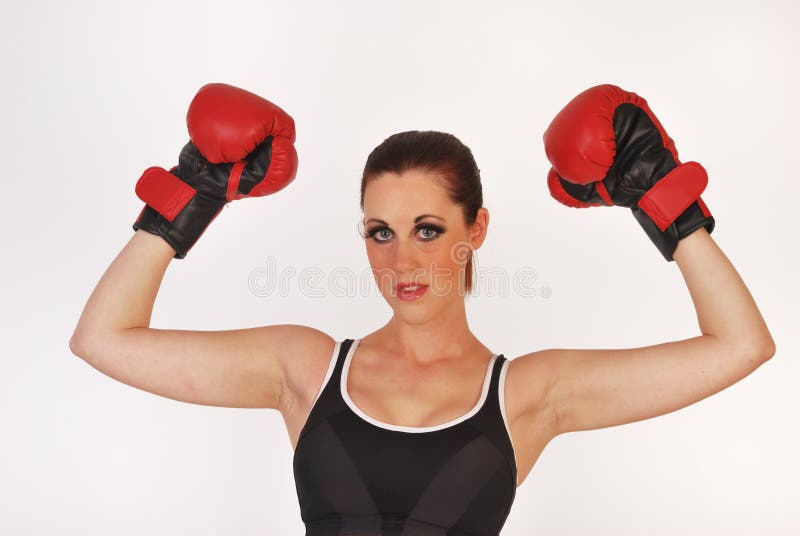 Female boxing champ stock photo. Image of female, boxing - 22732444