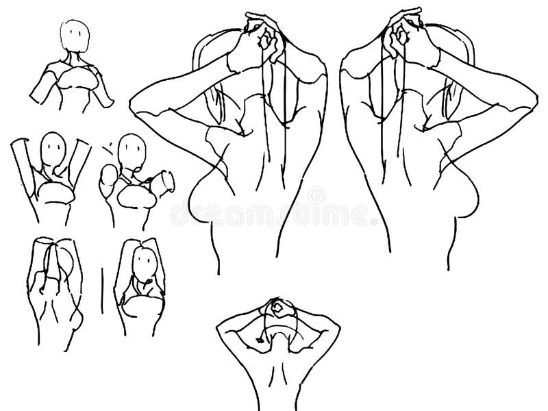 Female Breast Drawing Tutorial. Drawing a Woman S Body with an Emphasis ...