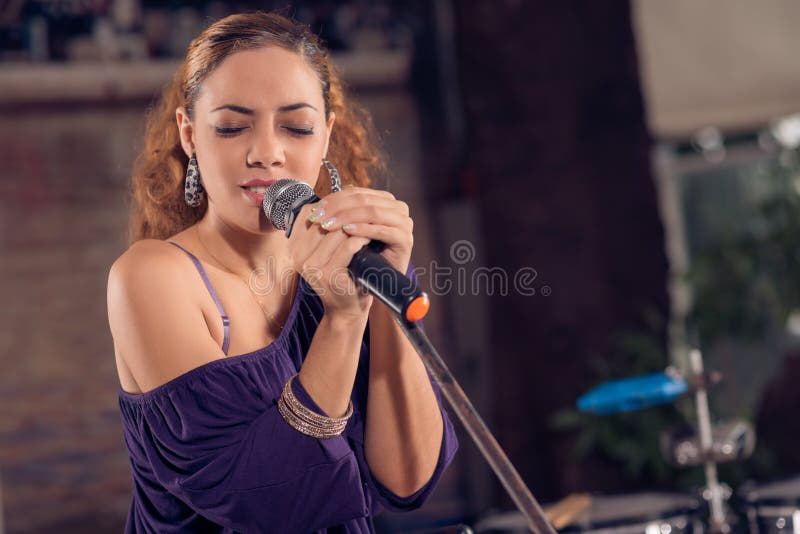 Two Cuban female singers stock photo. Image of performance - 39614026