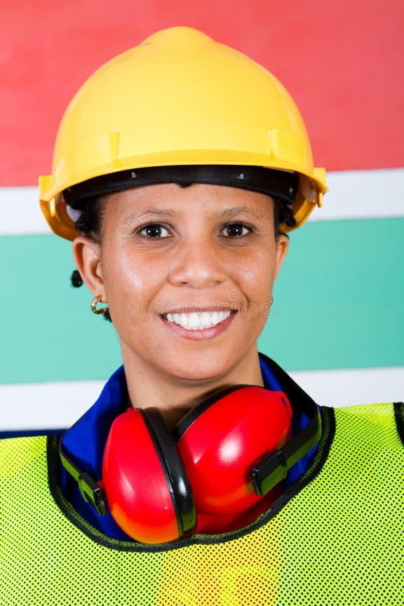 Female builder stock photo. Image of happy, female, occupation - 14740142