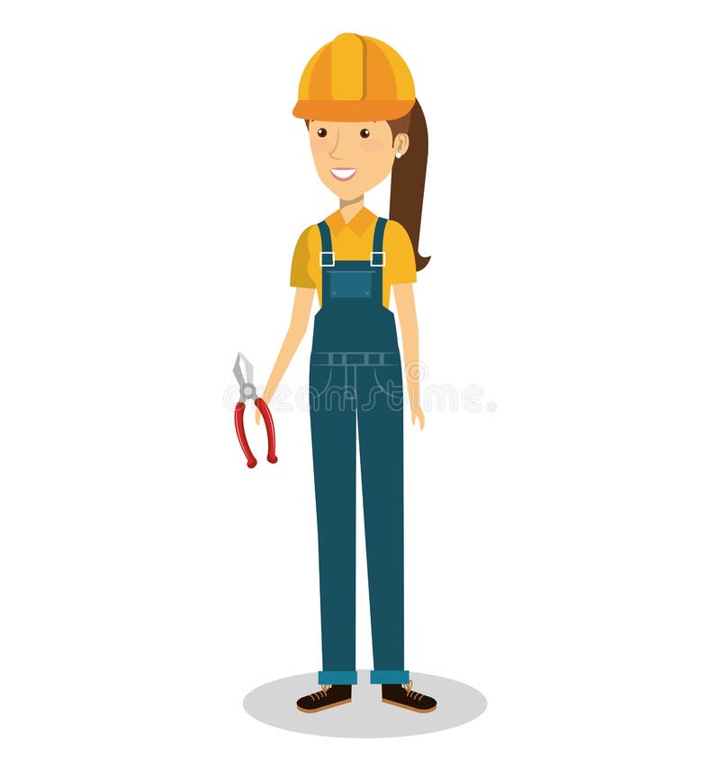 Builder Avatar Icon Color Outline Vector Stock Vector - Illustration of ...