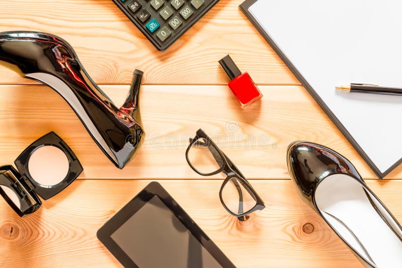 Business Mens Accessories Tie Briefcase Phone Stock Image - Image of ...