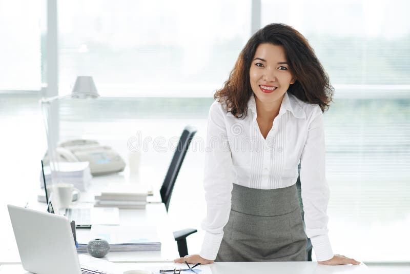Female business executive stock photo. Image of portrait - 63144632