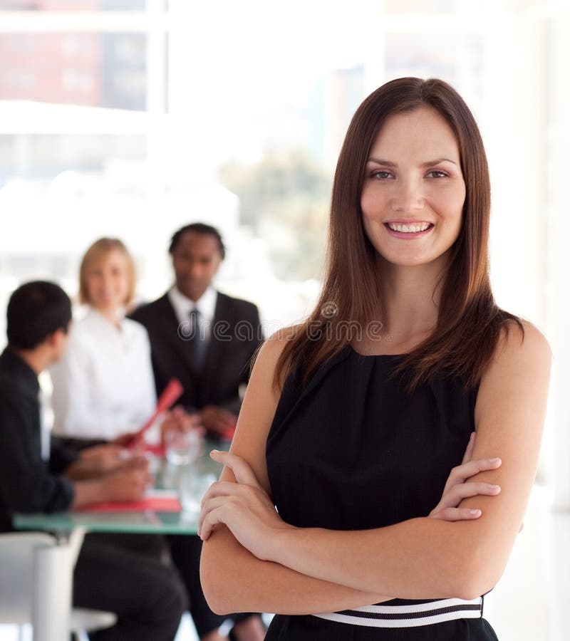 Female business leader stock photo. Image of finance, paper - 9241270