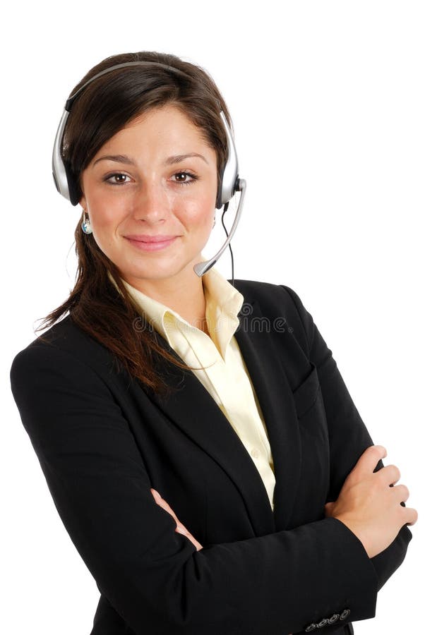 Female Call Center Operator Stock Image - Image of call, caller: 10468809