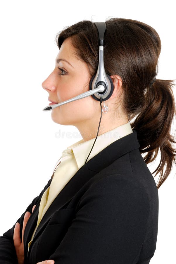 Female Call Center Operator Stock Image - Image of call, caller: 10468809