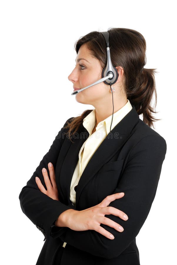 Female Call Center Operator Stock Image - Image of call, caller: 10468809