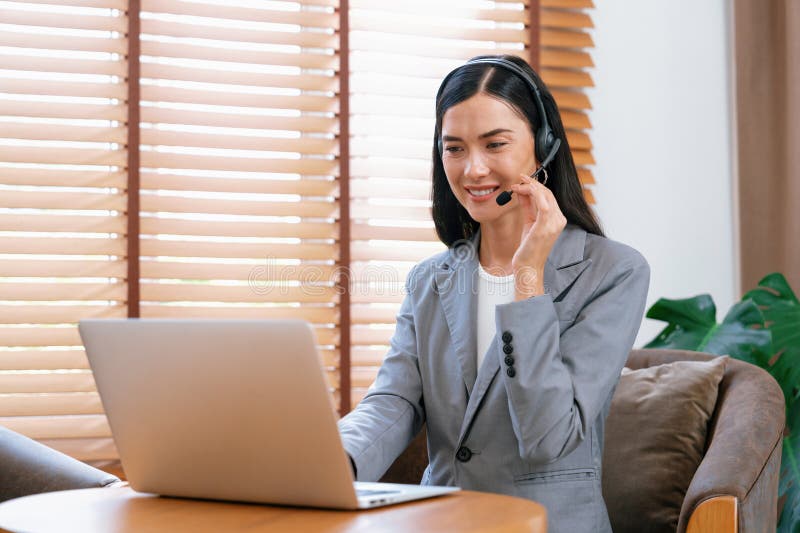 Female Call Center Operator or Customer Service Helpdesk Staff. Blithe ... Female Call Center Operator or Customer Service Helpdesk Staff. Blithe ...