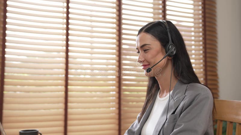 Female Call Center Operator or Customer Service Helpdesk Staff. Blithe ... Female Call Center Operator or Customer Service Helpdesk Staff. Blithe ...