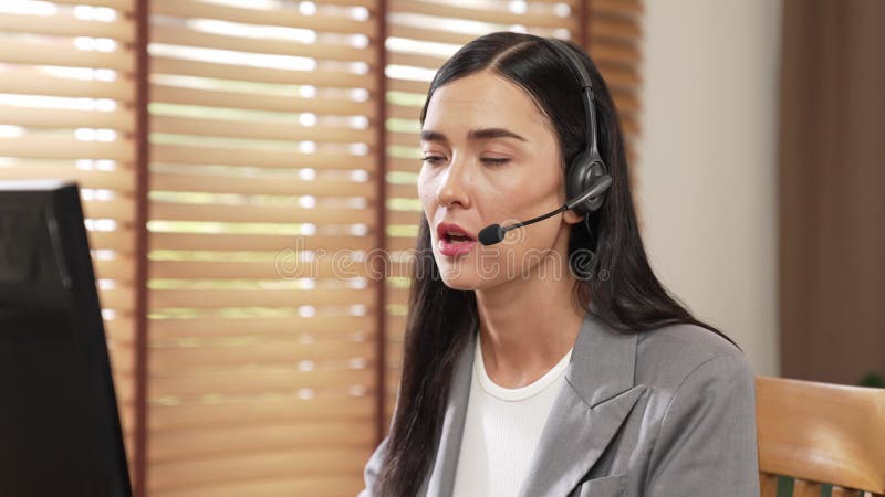 Female Call Center Operator or Customer Service Helpdesk Staff. Blithe ... Female Call Center Operator or Customer Service Helpdesk Staff. Blithe ...