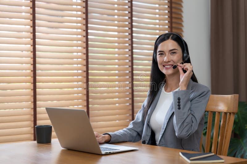 Female Call Center Operator or Customer Service Helpdesk Staff. Blithe ... Female Call Center Operator or Customer Service Helpdesk Staff. Blithe ...