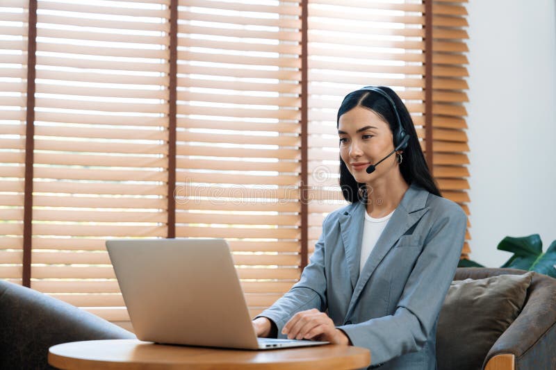 Female Call Center Operator or Customer Service Helpdesk Staff. Blithe ... Female Call Center Operator or Customer Service Helpdesk Staff. Blithe ...