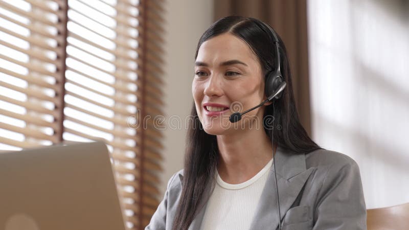 Female Call Center Operator or Customer Service Helpdesk Staff. Blithe ...