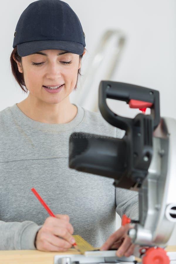 Carpenter Doing Job in Carpentry Workshop Stock Photo - Image of manual ...