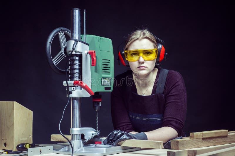 312 Woman Using Drilling Machine Stock Photos - Free & Royalty-Free ...