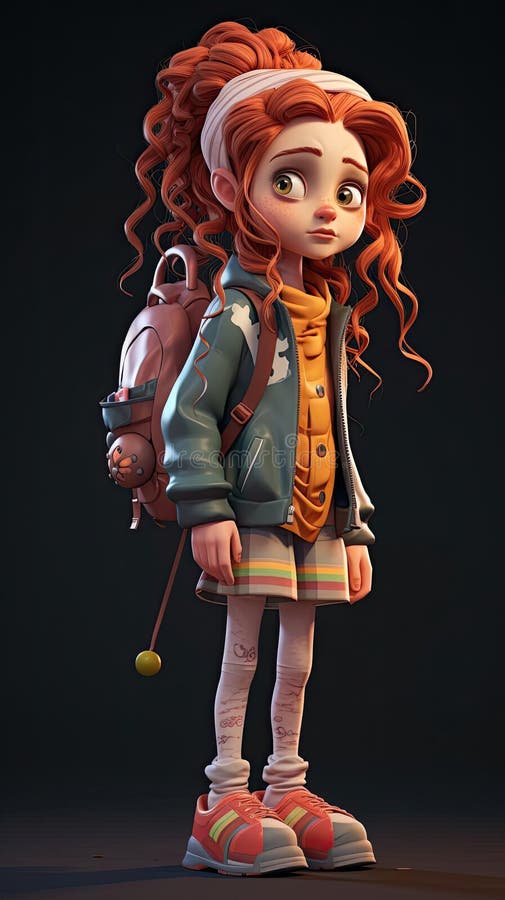 Female Cartoon Character stock illustration. Illustration of adult ...