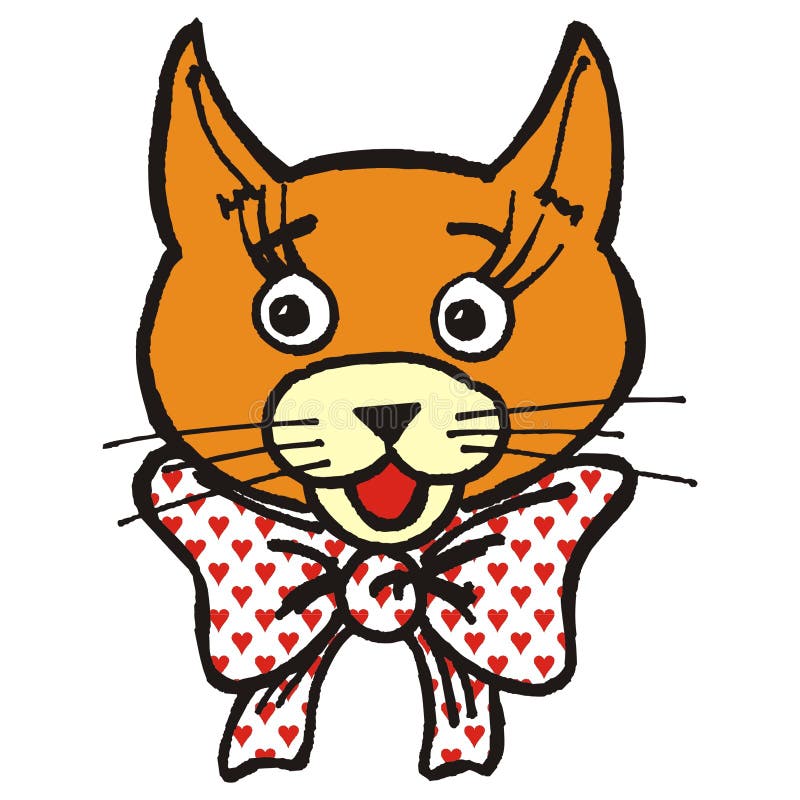 Female cat stock vector. Illustration of drawing, animal - 2342410