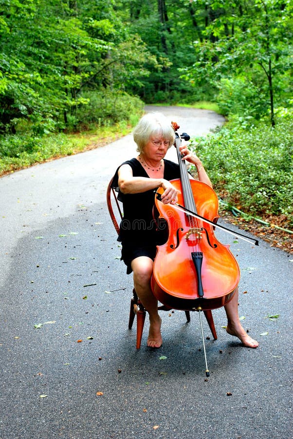 Female cellist. stock photo. Image of portrait, mozart - 28168500