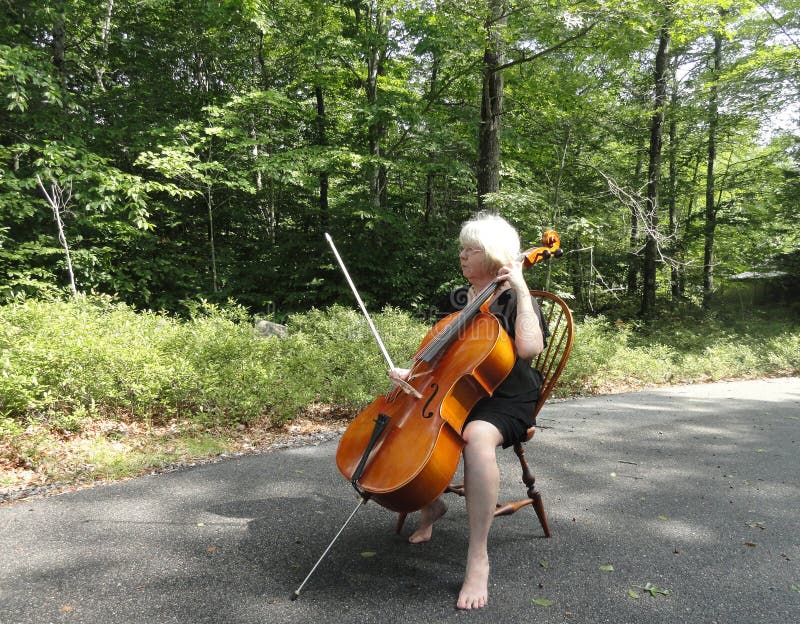 Female cellist. stock photo. Image of female, instrument - 20705318