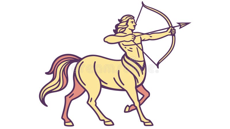 A Female Centaur Archer Taking Aim, Vector Design Generative AI Stock ...
