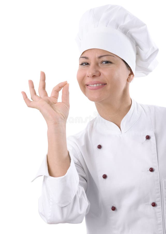 Female chef stock image. Image of portrait, show, profession - 12368845