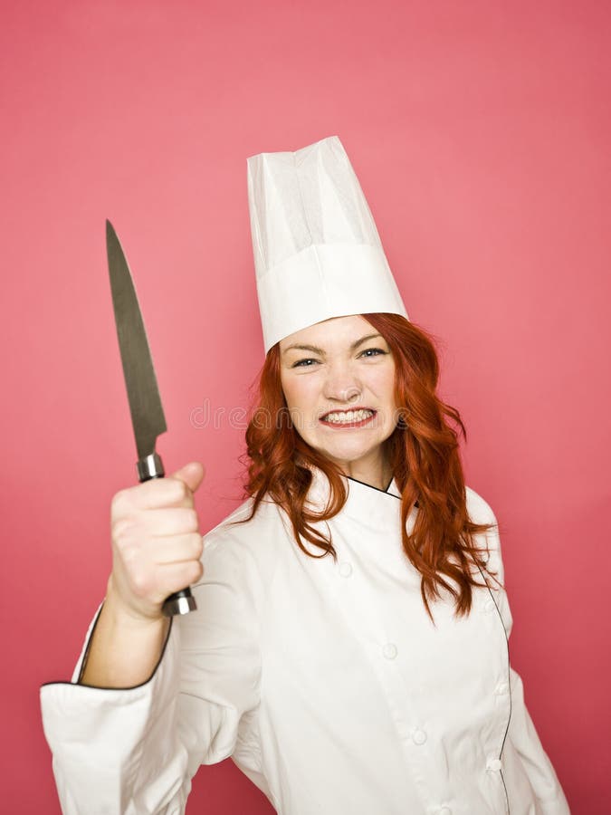 Female Chef stock image. Image of serious, adult, vertical - 19397855