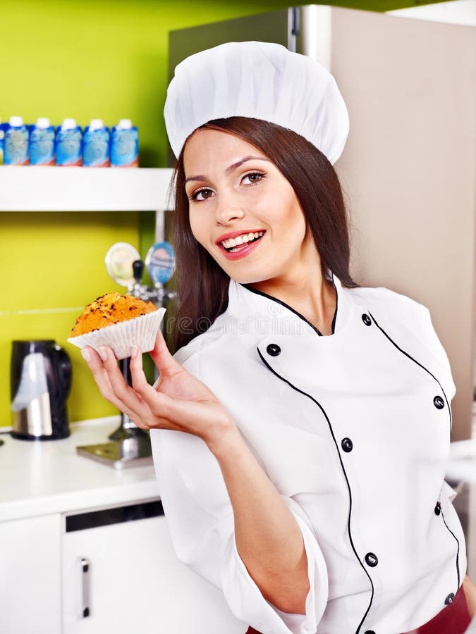 Female chef uniform. stock photo. Image of lunch, counter - 26671510