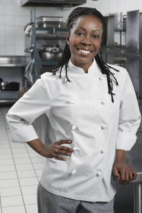 Female Chef in Kitchen stock image. Image of cook, selective - 33833183