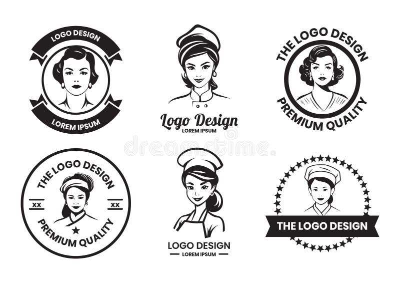 Lady Chef Logo Stock Illustrations 560 Lady Chef Logo Stock