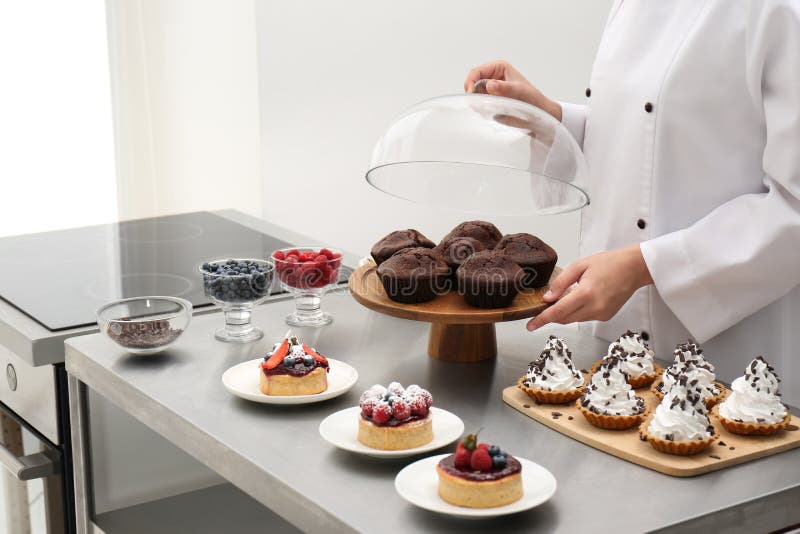 Pastries, Pastries On The Table In The Restaurant. Hotel Interior ...