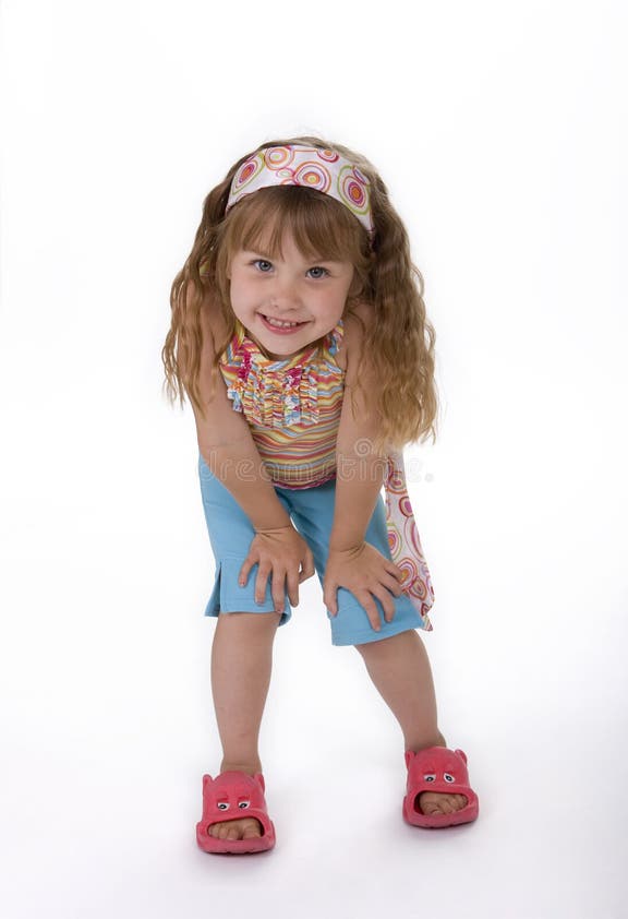 Female Child Model stock image. Image of hands, capris - 5488633