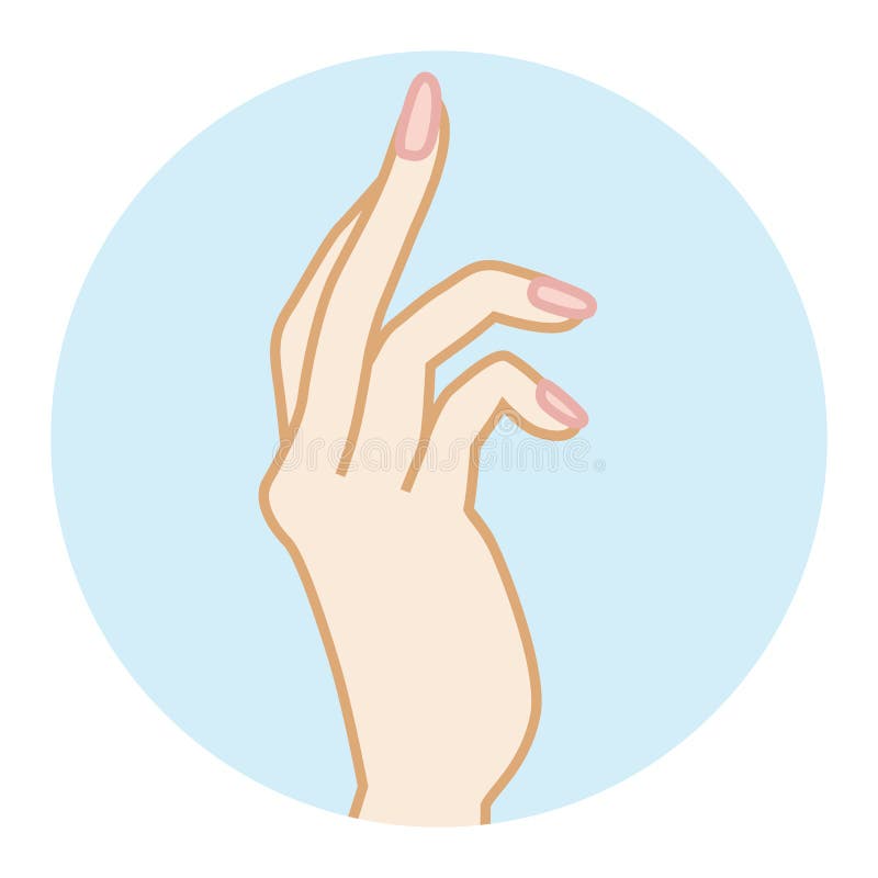 Female Clean Hand -Side View Stock Vector - Illustration of normal ...