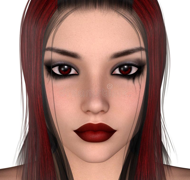 Female Closeup Face Illustration Stock Illustration - Illustration of ...