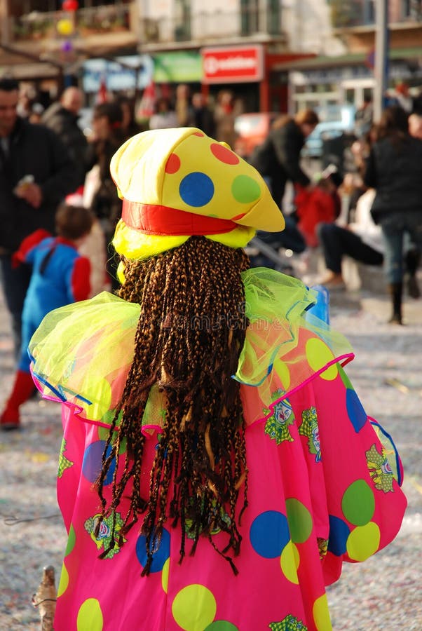 Female clown stock image. Image of public, femal, celebration - 4209003