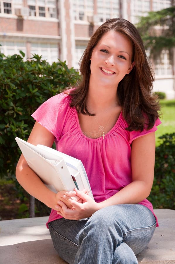 Female College Student stock image. Image of learn, beautiful - 9764703