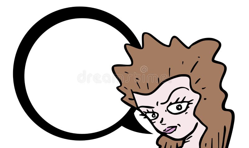 Female commentary stock vector. Illustration of face - 26746444