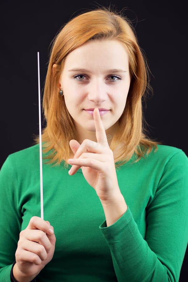 Female conductor stock image. Image of conduct, instrument - 35953299