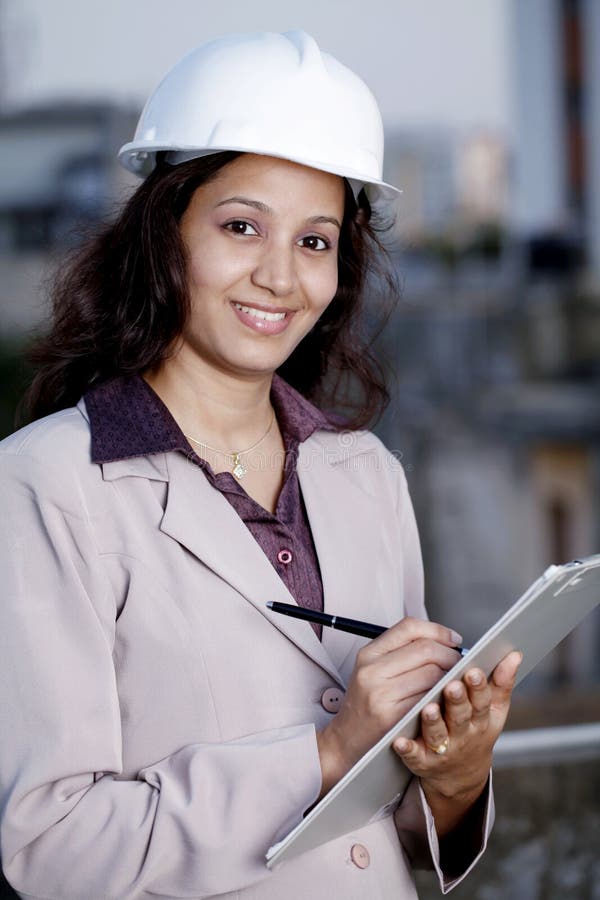 Female engineer stock image. Image of female, commerce - 25921681