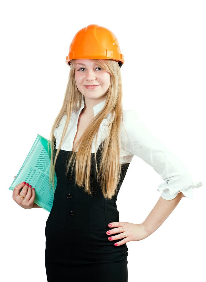 Female Construction Manager Stock Photo - Image of helmet, design: 14039218