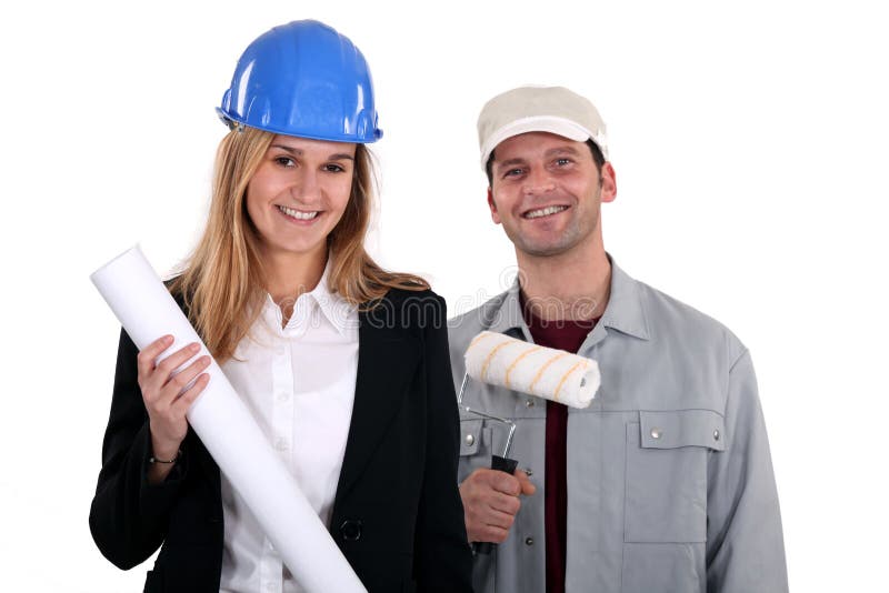 Female Construction Manager Stock Image - Image of architect, manager ...