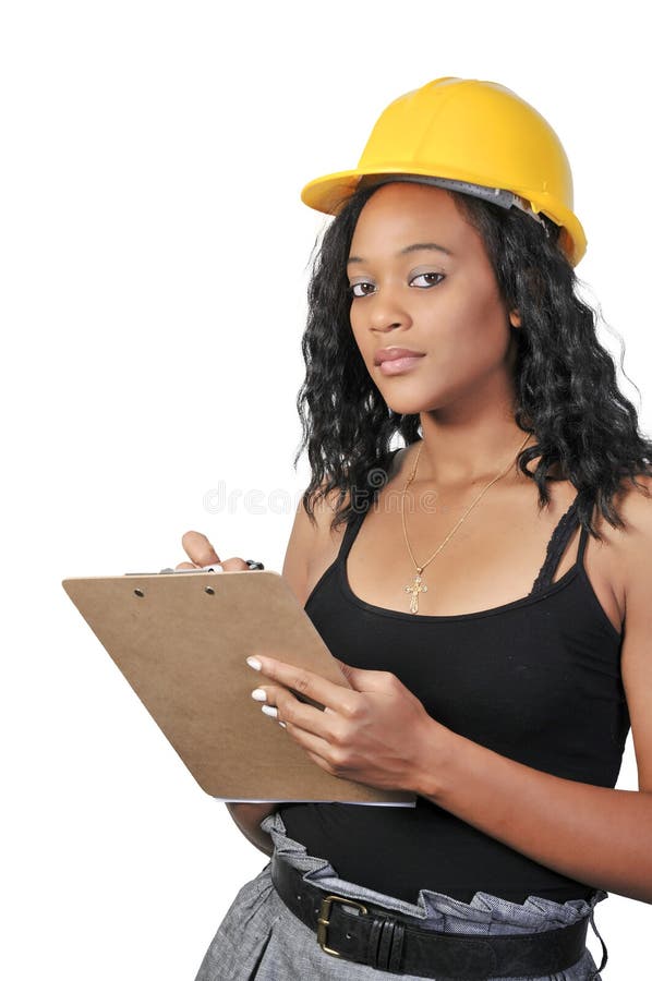 Female Construction Worker stock image. Image of industry - 17844791